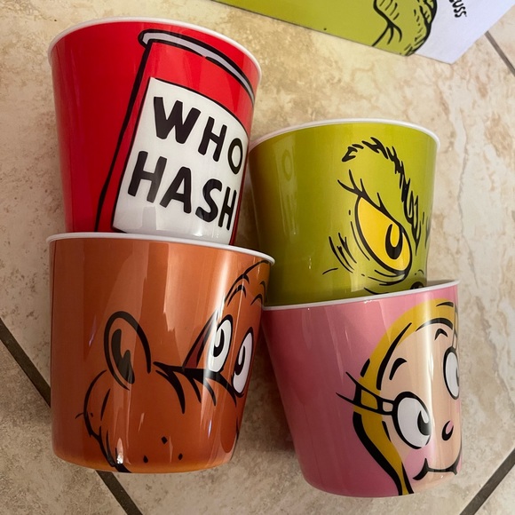 Holiday | The Grinch Popcorn Bucket Set All 4 Bundles | Poshmark